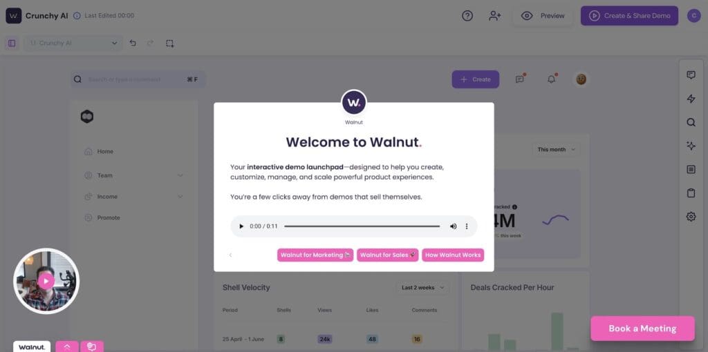 An Interactive Demo Platform That Sells | Walnut